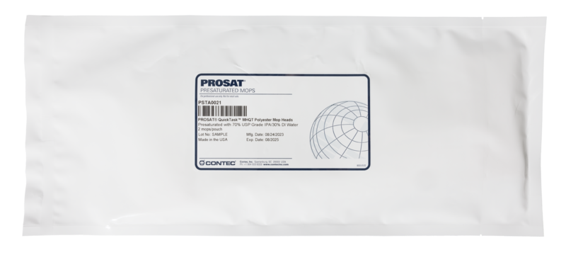 PROSAT® QuickTask™ Mopping System | Presaturated | Contec Cleanroom